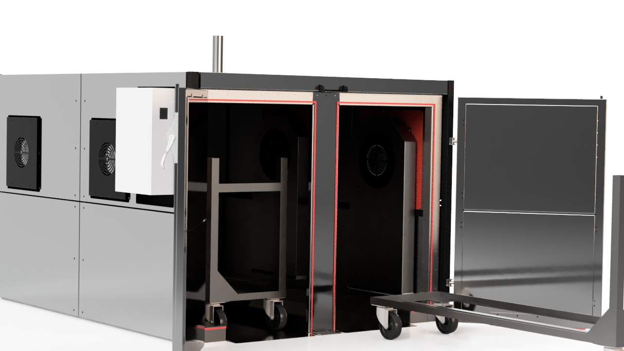 Apollo industriële inrij oven 200°C, 13600 liter - Lab Meubilair