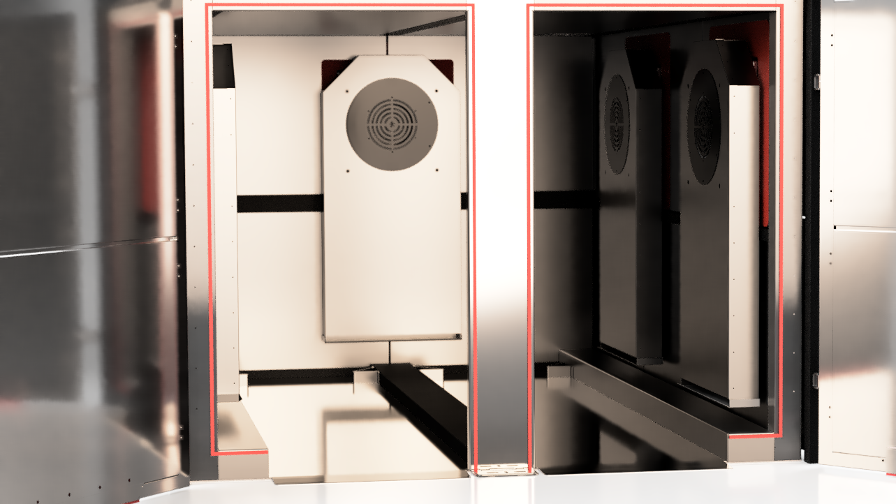 Apollo industriële inrij oven 200°C, 13600 liter - Lab Meubilair